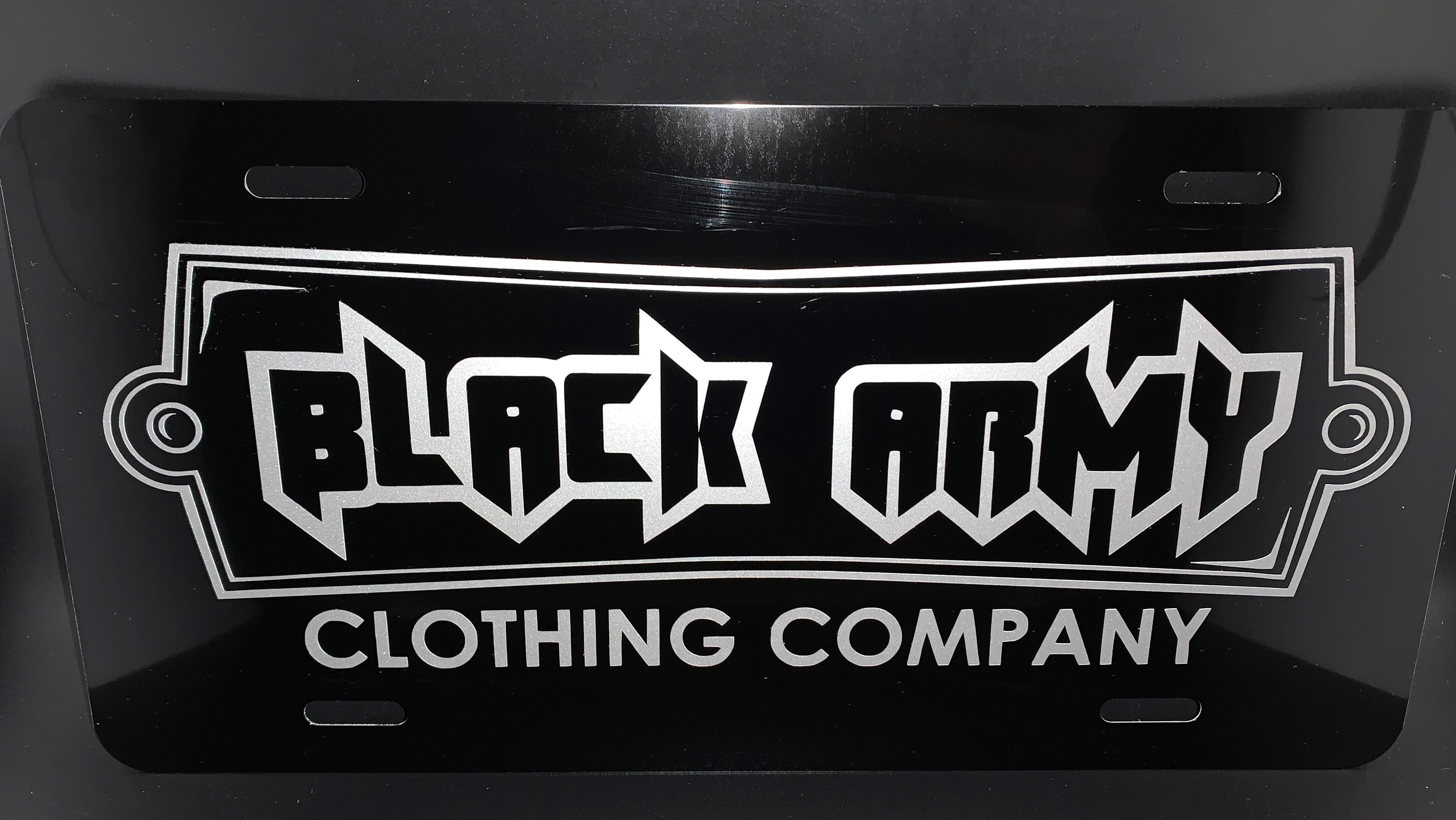 Black Army Edition 1 License Plate – Black Army Clothing Company