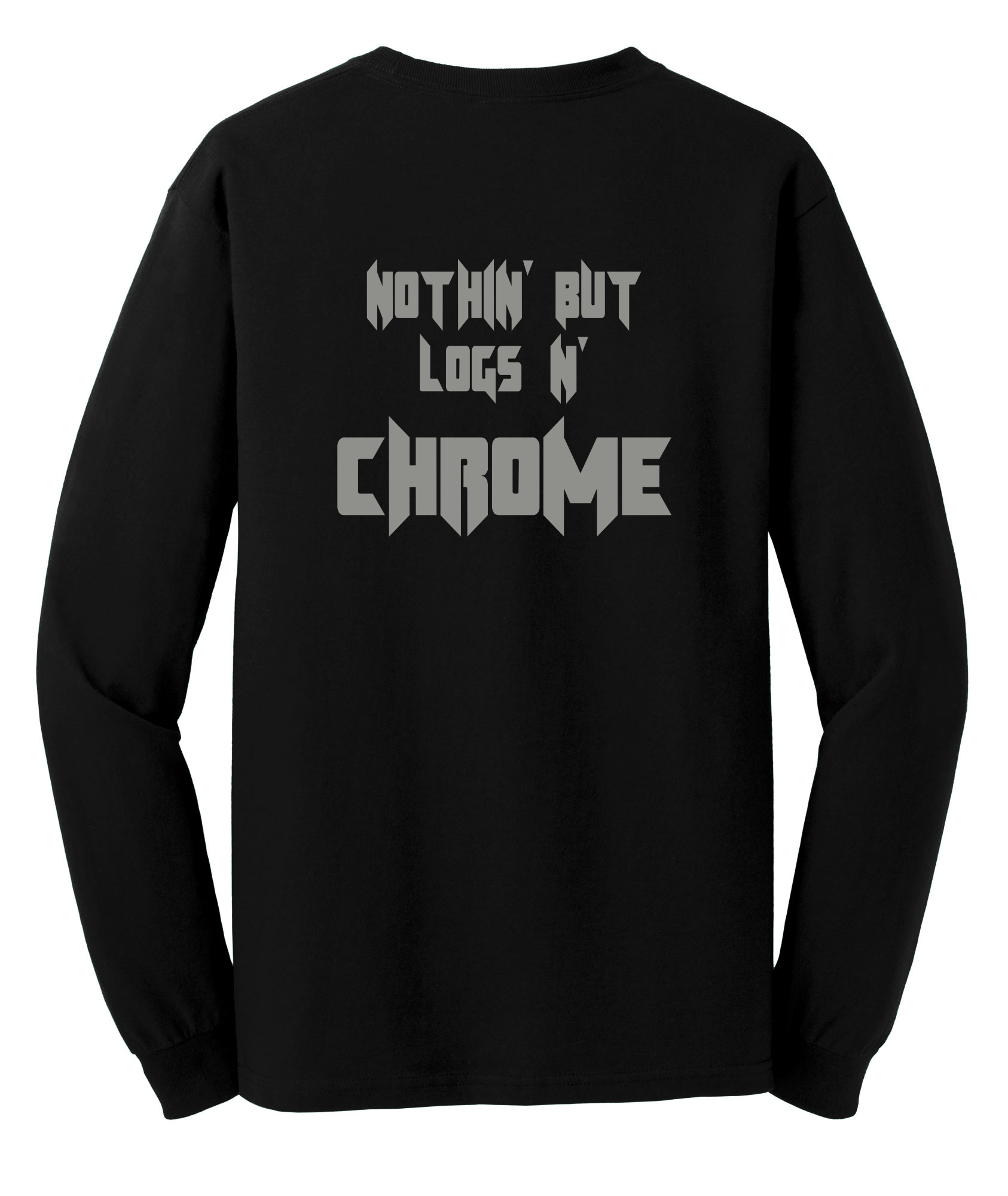 25 Years of Logs N' Chrome Long Sleeve T-Shirt – Black Army Clothing ...